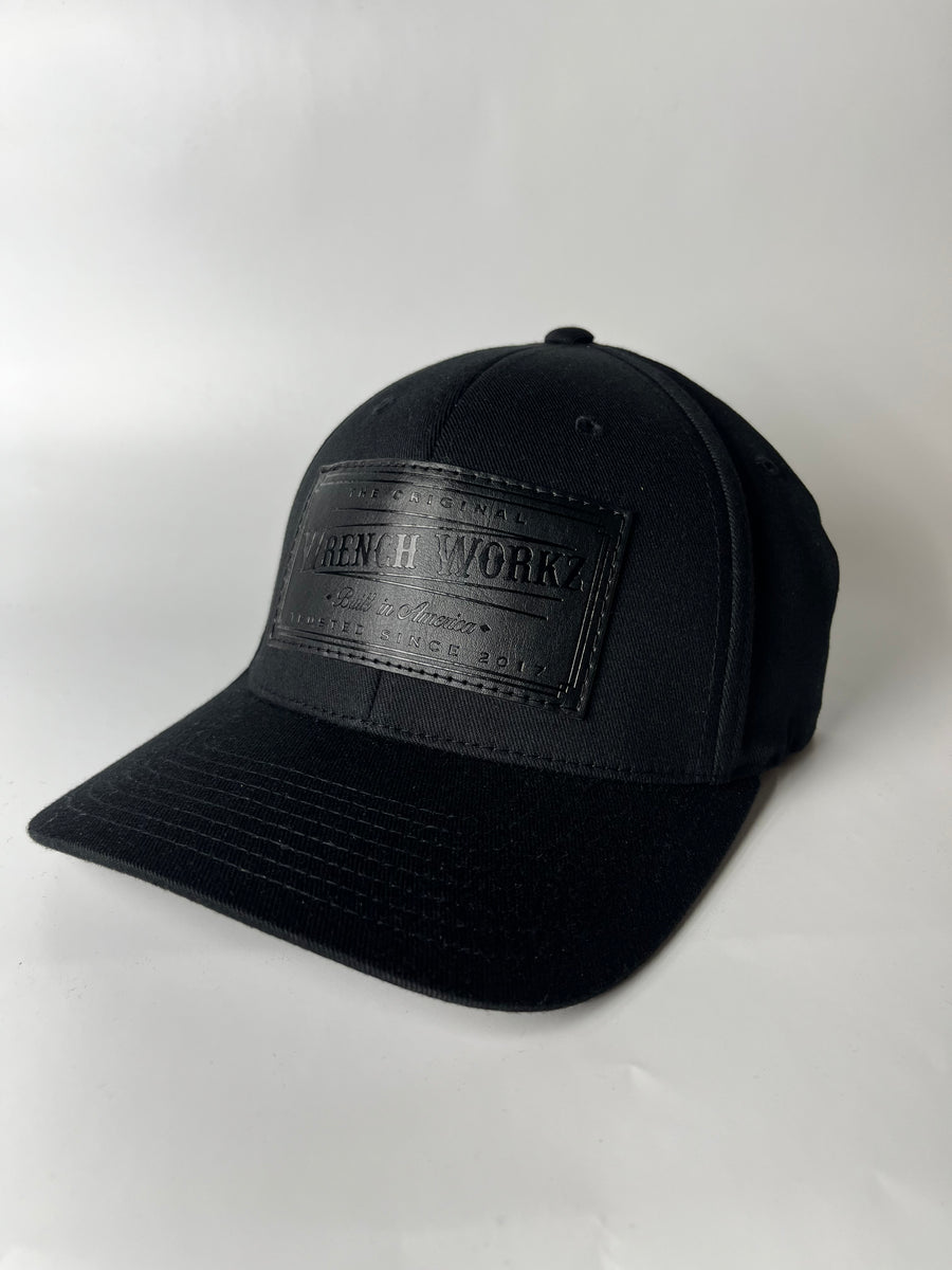 FLEXFIT with Leather Rectangle Patch – WrenchWorkz