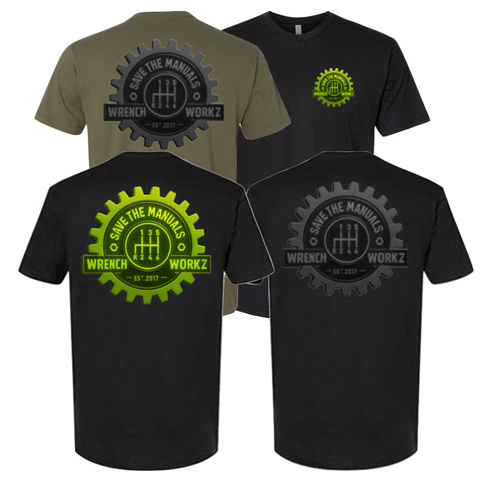 New Save the Manuals T-shirts – WrenchWorkz